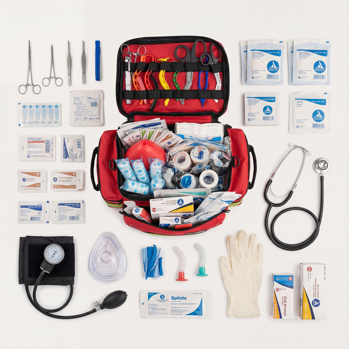 Scherber Fully Stocked EMT and EMS Trauma Kits