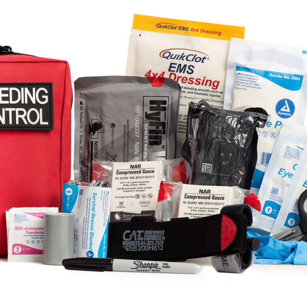 Hockey First Aid Kit BLOCK-FIRST Advanced First Aid Kit- Stops Bleeding ...